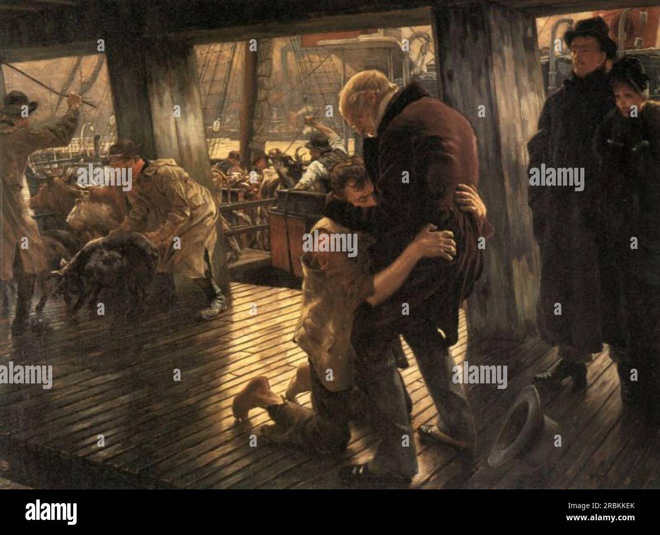 The Prodigal Son in Modern Life. The Return 1882 by James Tissot Stock ...