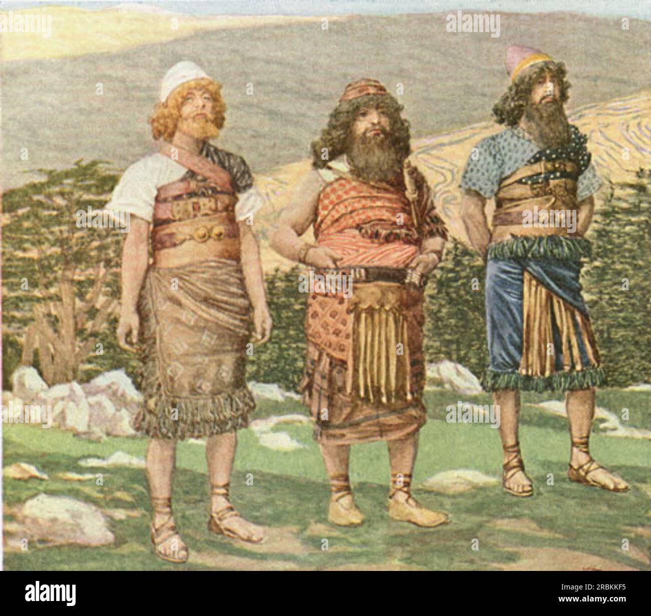Shem, Ham and Japheth 1902 by James Tissot Stock Photo - Alamy