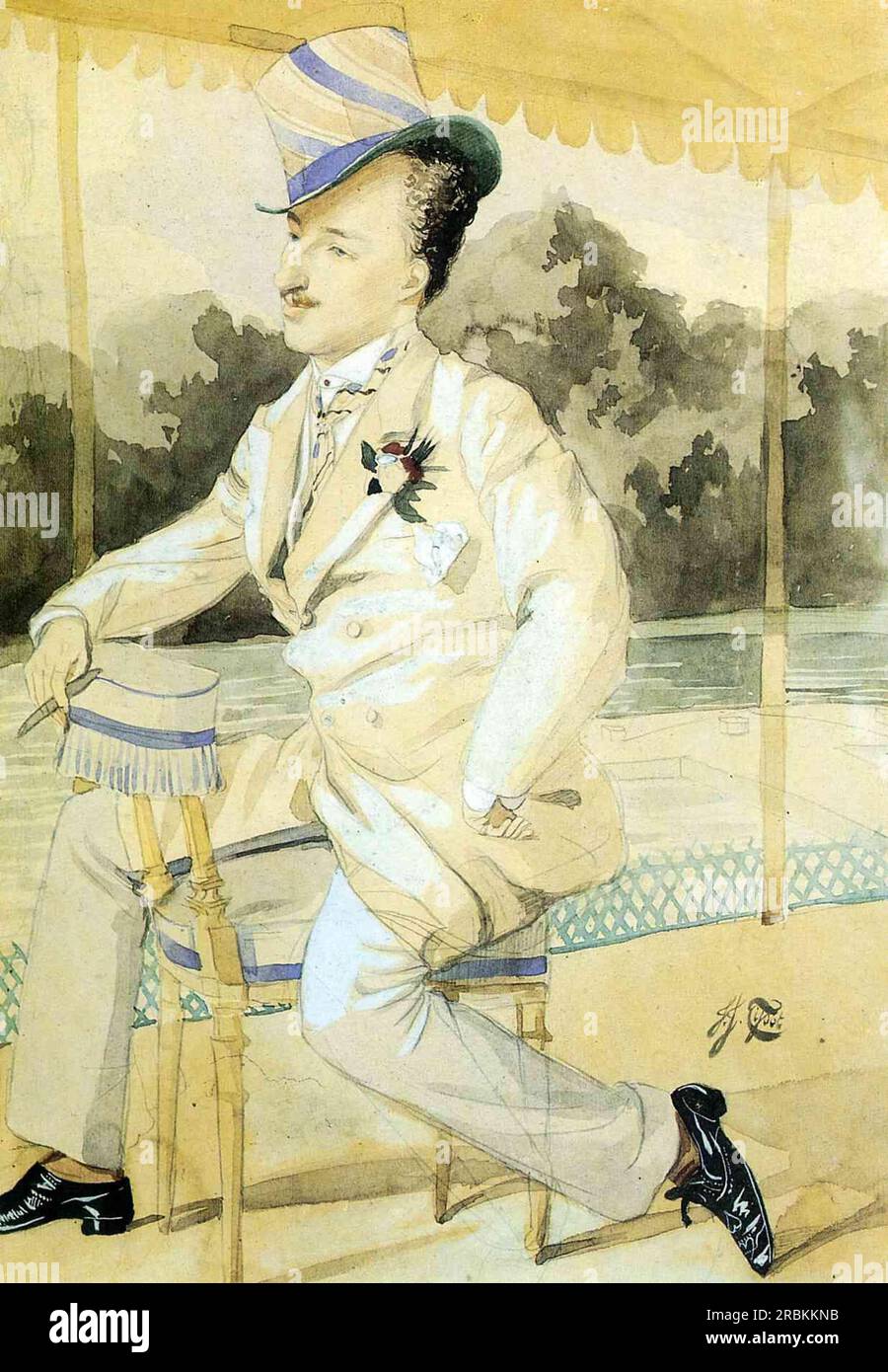 A Dandy 1873 by James Tissot Stock Photo - Alamy
