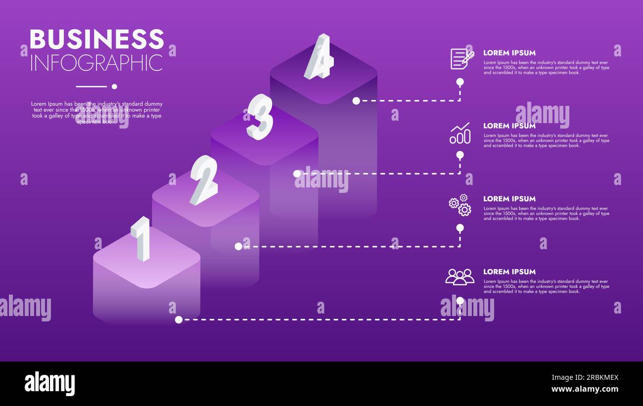 Infographic template for presentations and features data visualization ...