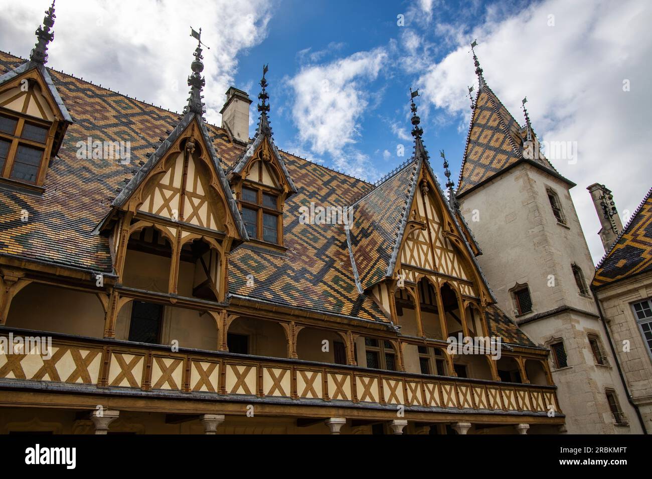 View from the courtyard of the Hôtel-Dieu de Beaune (The Hospices de ...