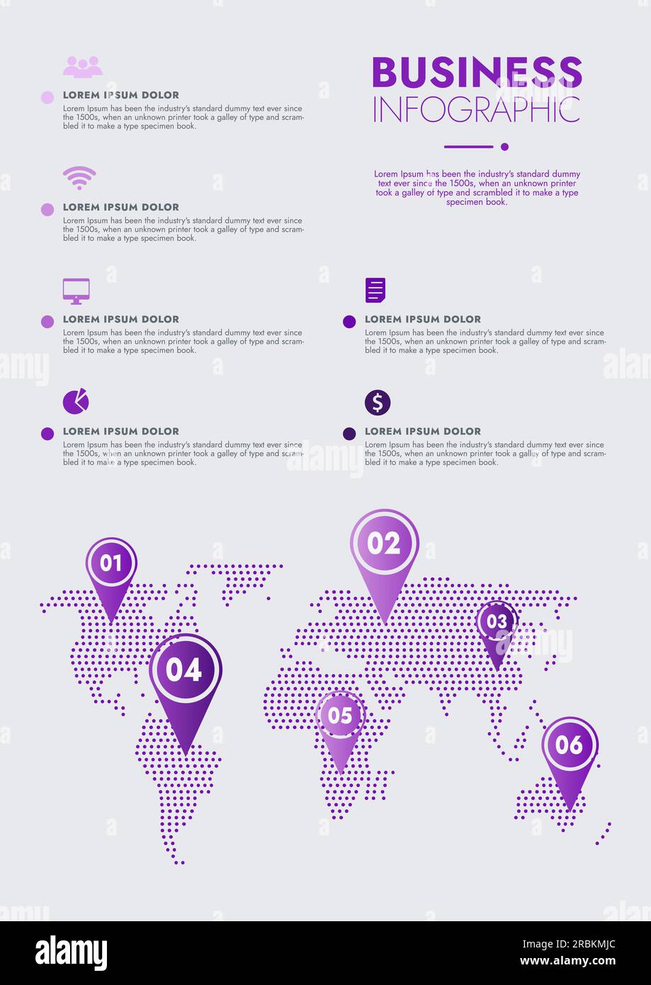 Infographic template for presentations and features data visualization ...