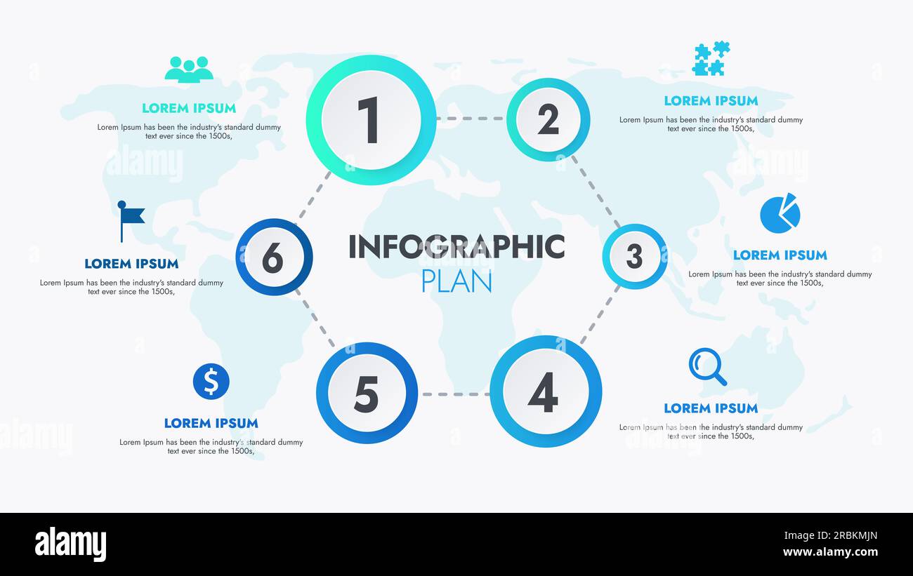 Infographic template for presentations and features data visualization ...