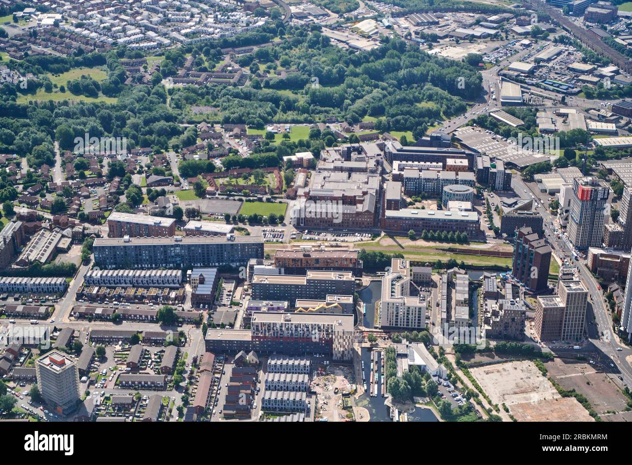 Islington Wharf area of Manchester City Centre, northern England ...
