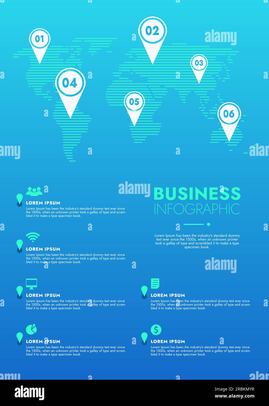 Infographic template for presentations and features data visualization ...
