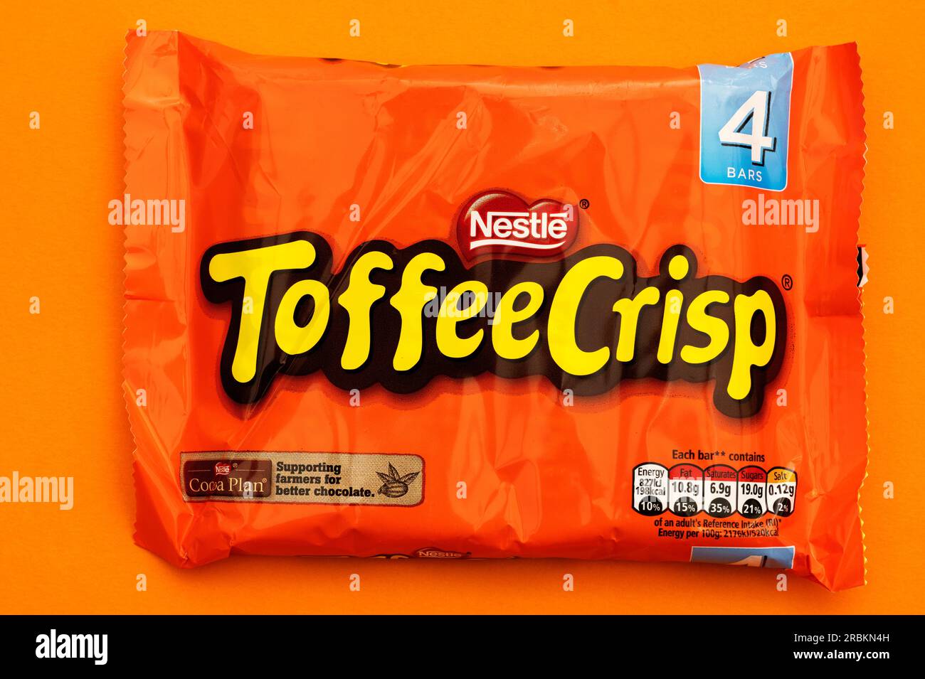 Nestle Toffee Crisp 4 pack chocolate bars Stock Photo - Alamy