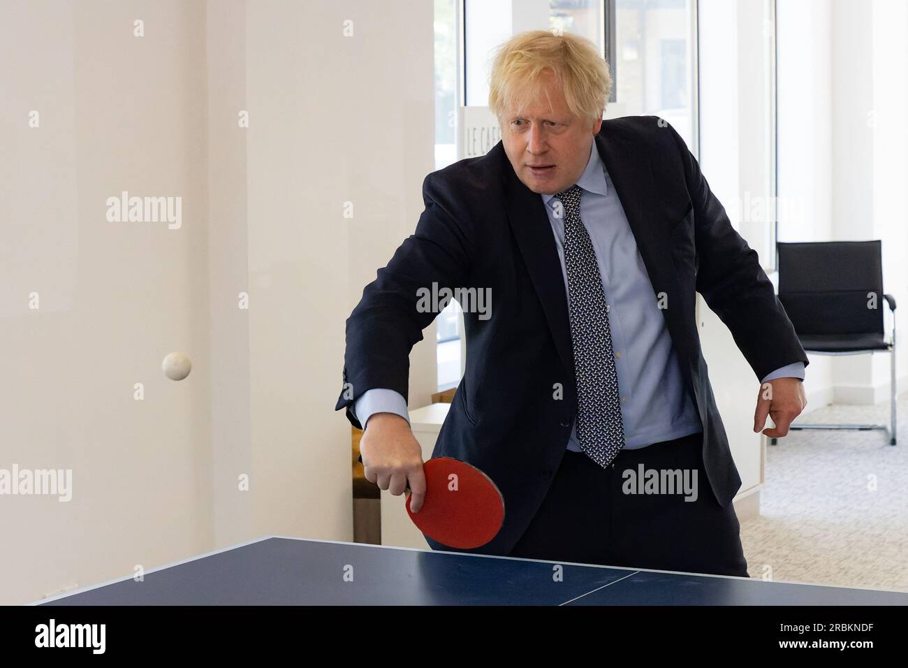 Boris Johnson meeting with Wealdstone fc and KSMIC of London during ...