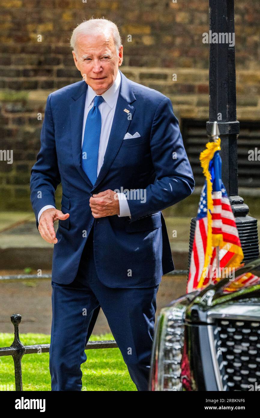 London, UK. 10th July, 2023. American President Joe Biden visits ...