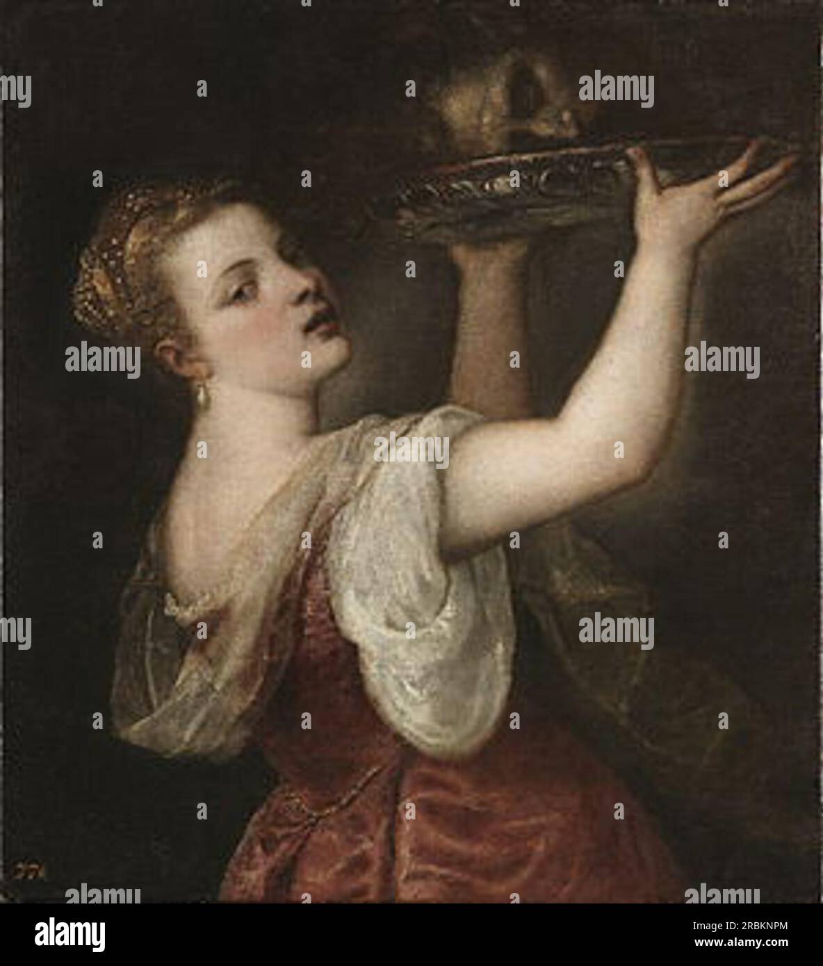 Salome with the Head of John the Baptist by Titian Stock Photo - Alamy