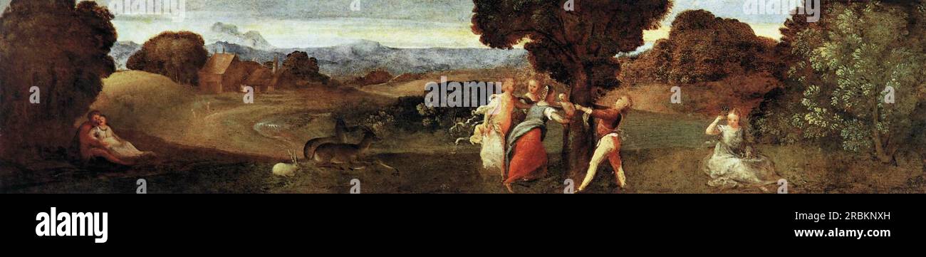 The Birth of Adonis 1510 by Titian Stock Photo - Alamy