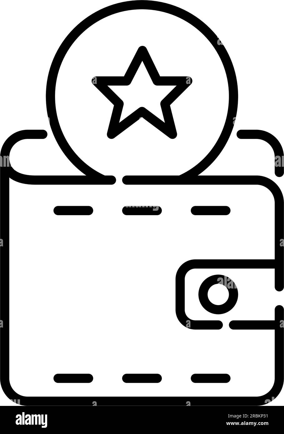 Receiving cash back. Shining star coin falling into a wallet. Pixel ...