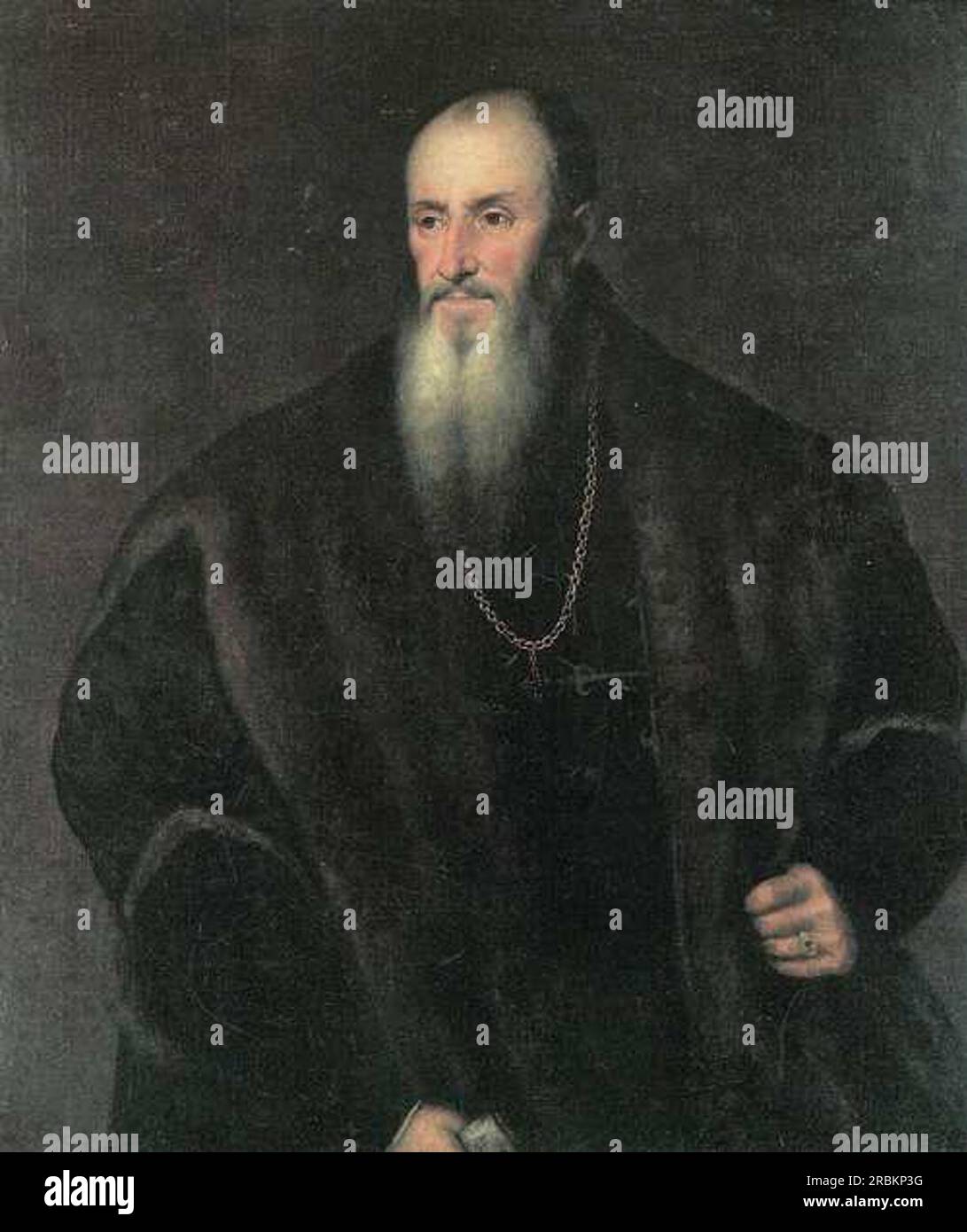 Portrait of Nicolas Perrenot of Granvelle 1548 by Titian Stock Photo ...