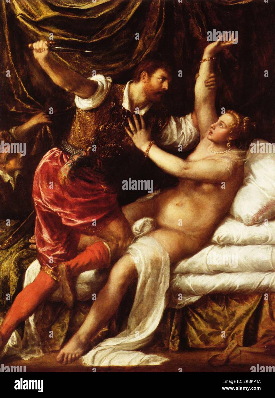 Tarquin and Lucretia 1570 by Titian Stock Photo - Alamy