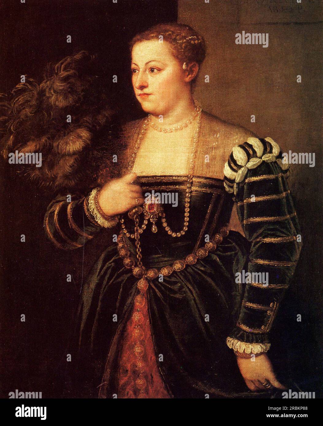 Portrait of Lavinia, the Artist's Daughter 1561 by Titian Stock Photo ...