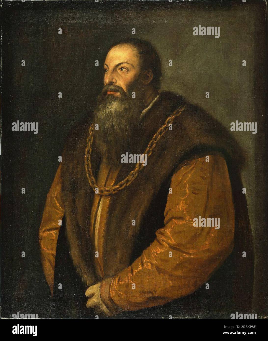 Portrait of Pietro Aretino 1548 by Titian Stock Photo - Alamy