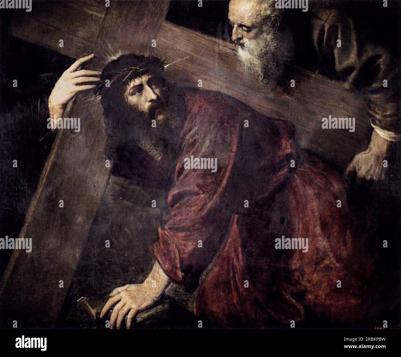 Christ Carrying the Cross 1565 by Titian Stock Photo - Alamy