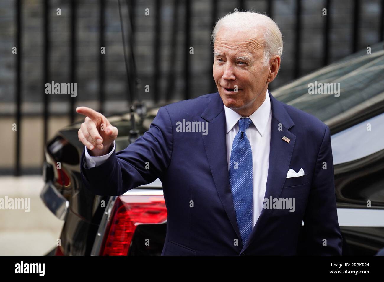 US President Joe Biden leaves 10 Downing Street, London, following a ...