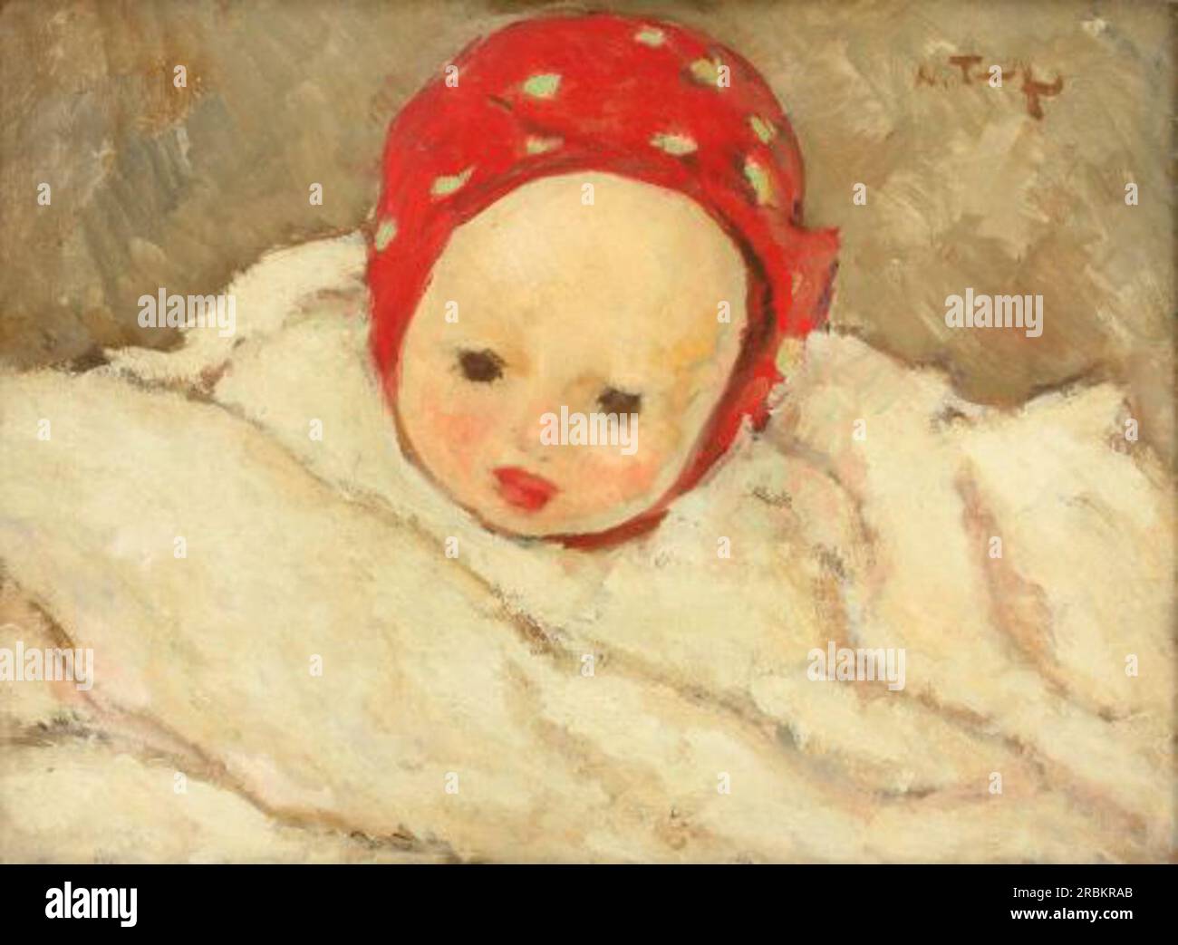 Child Head by Nicolae Tonitza Stock Photo - Alamy