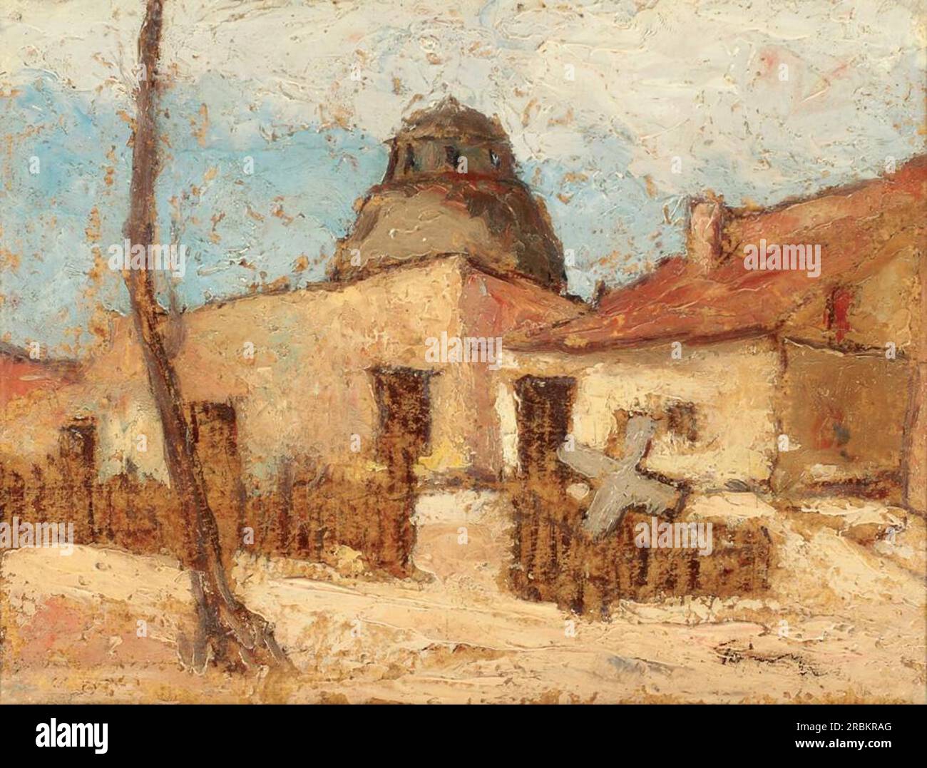 Kârdjali Landscape 1922 by Nicolae Tonitza Stock Photo - Alamy
