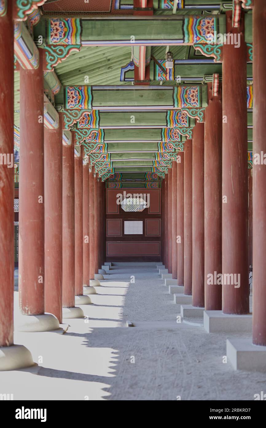 Korean traditional house, old palace, stone wall Stock Photo - Alamy