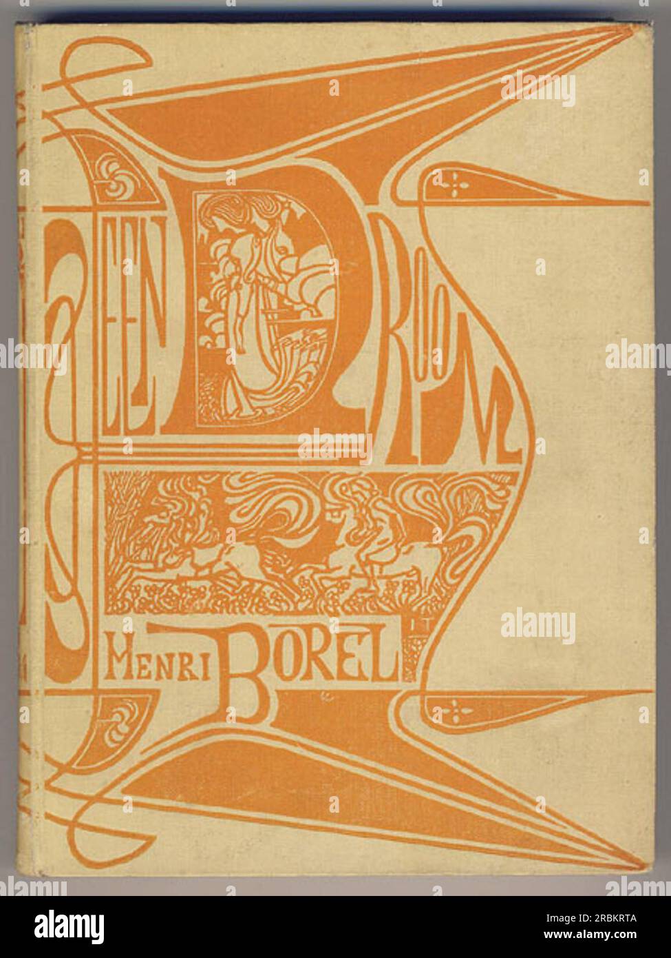 Cover for 'A dream' by Henri Borel 1899 by Jan Toorop Stock Photo - Alamy