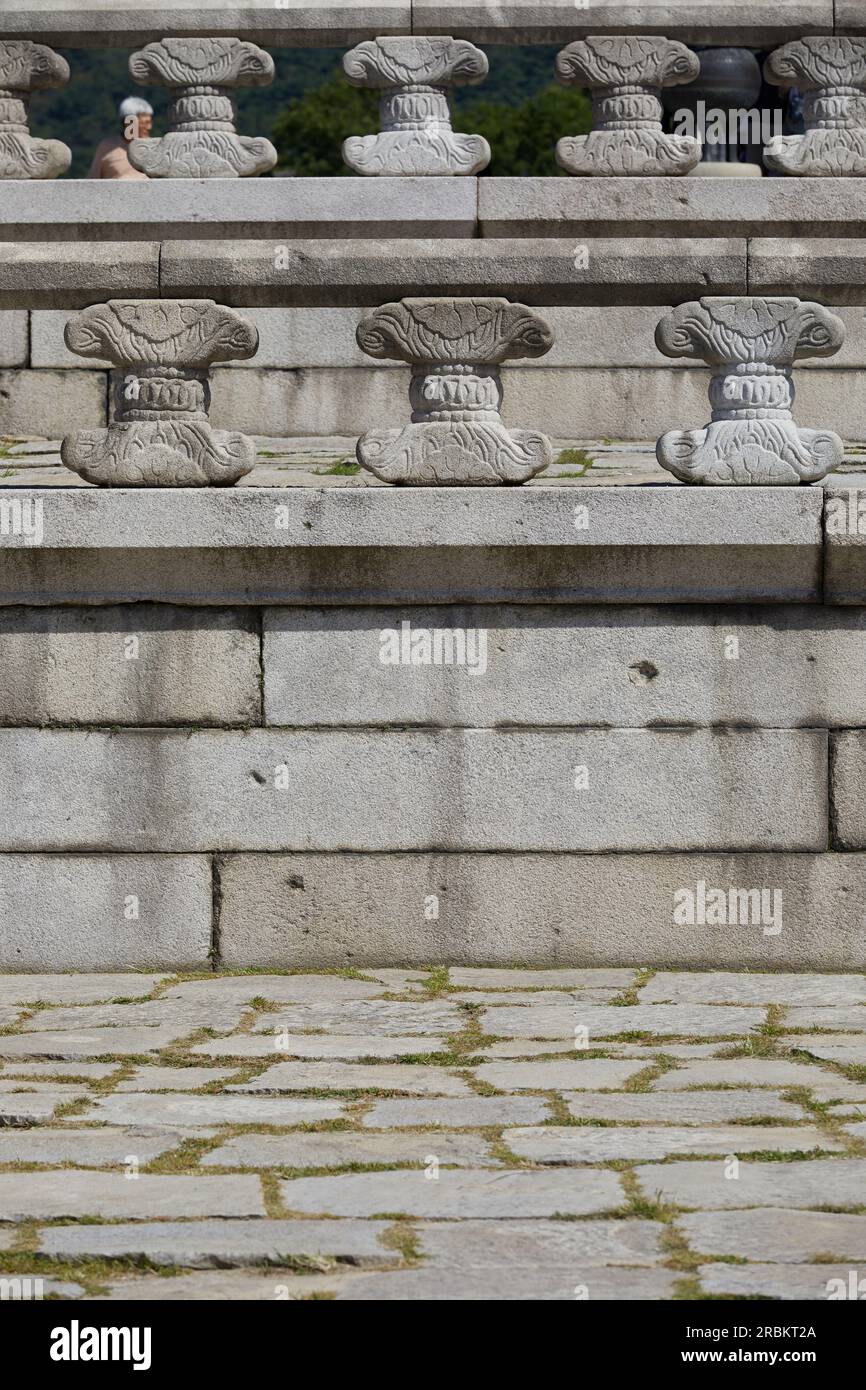Korean traditional house, old palace, stone wall Stock Photo - Alamy