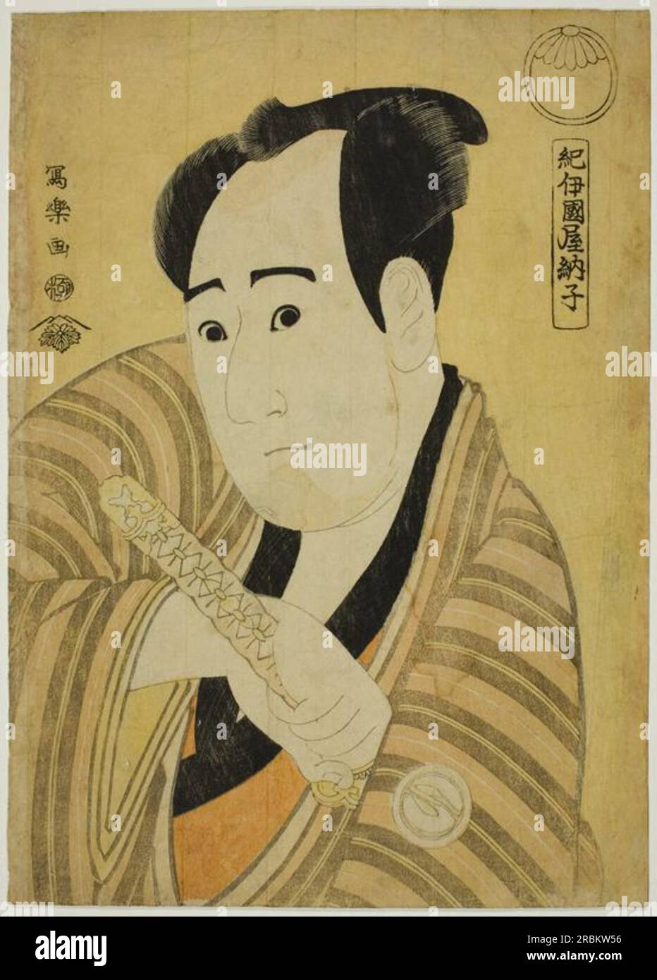 Kabuki Actor Sawamura Sōjūrō III as Kujaku Saburō Narihira 1794 by ...