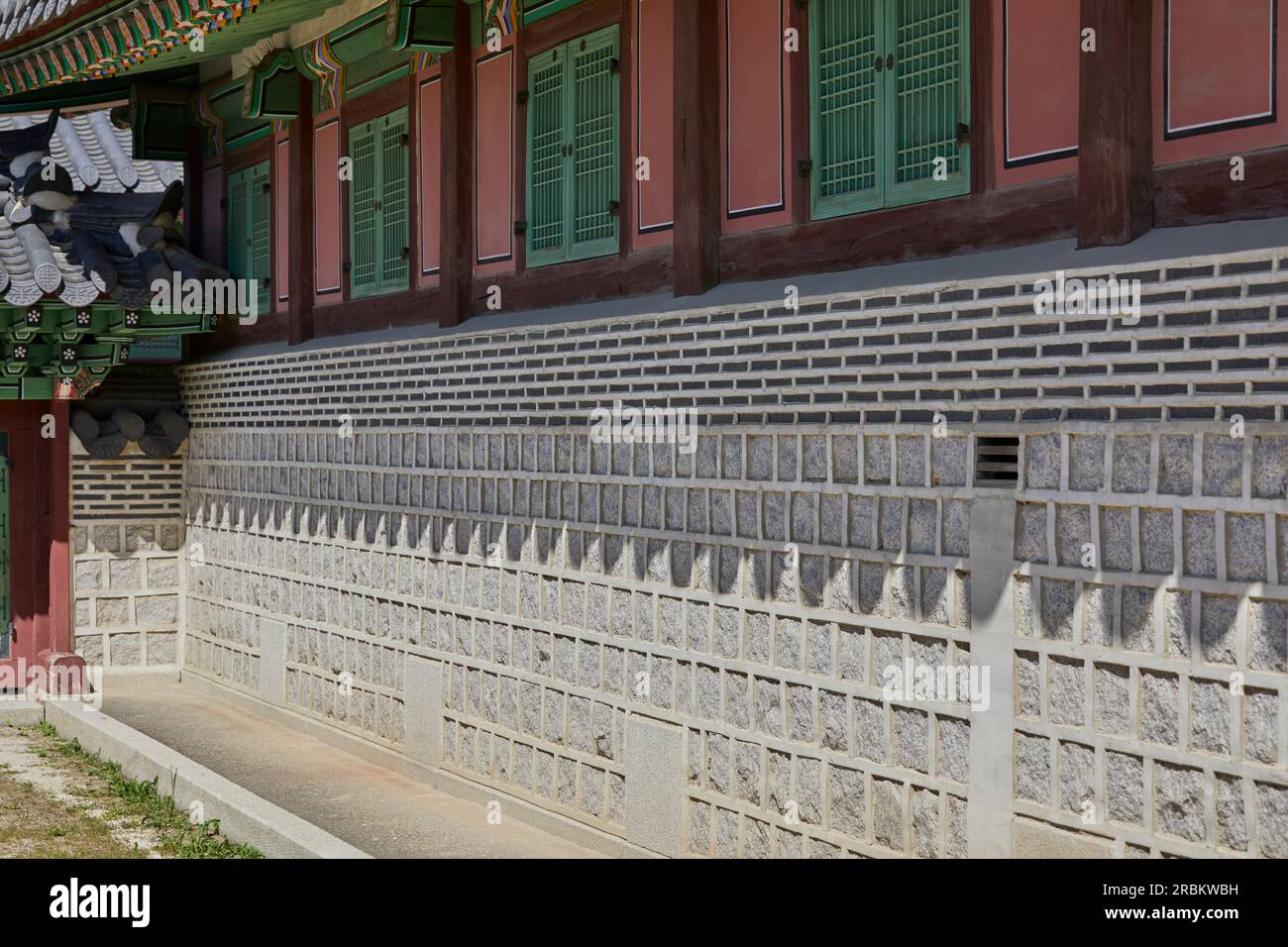 Korean traditional house, old palace, stone wall Stock Photo - Alamy