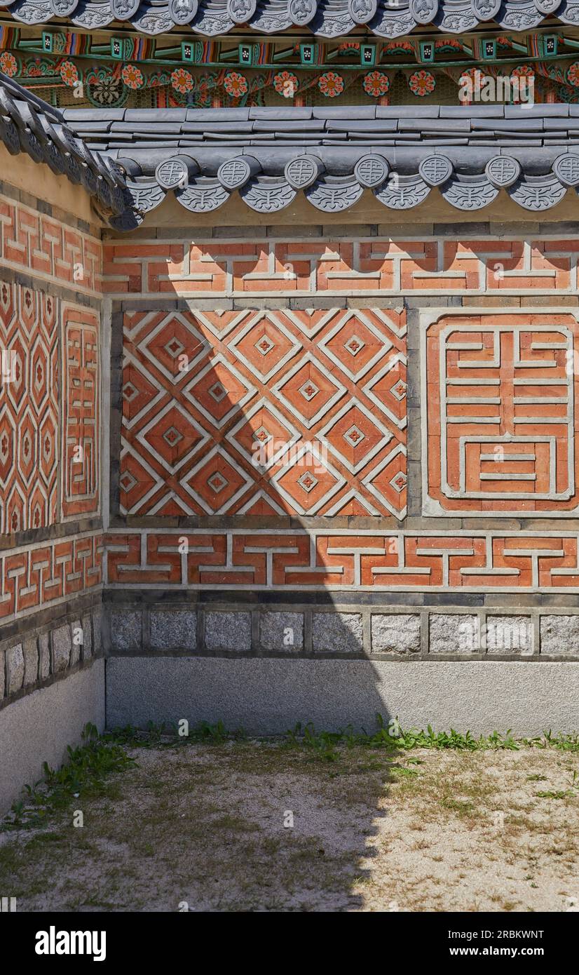 Korean traditional house, old palace, stone wall Stock Photo - Alamy