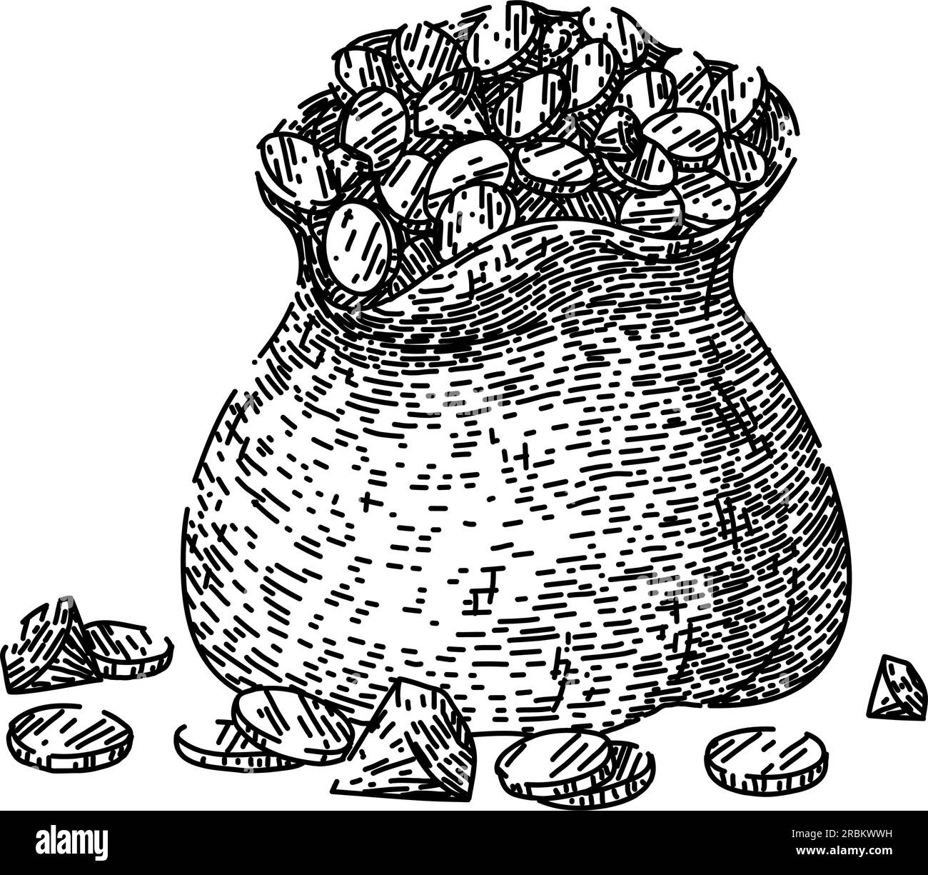 Bag gold Black and White Stock Photos & Images - Alamy