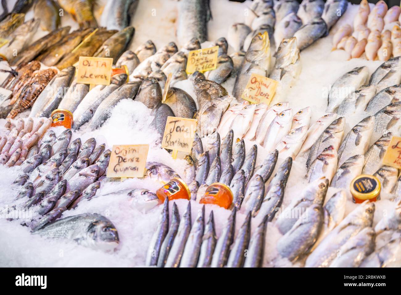 Fish price list fish market hi-res stock photography and images - Alamy