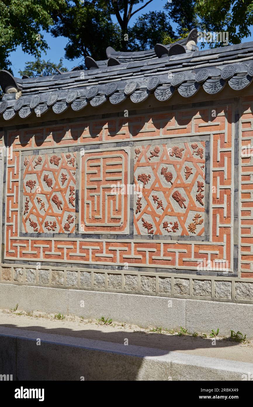 Korean traditional house, old palace, stone wall Stock Photo - Alamy