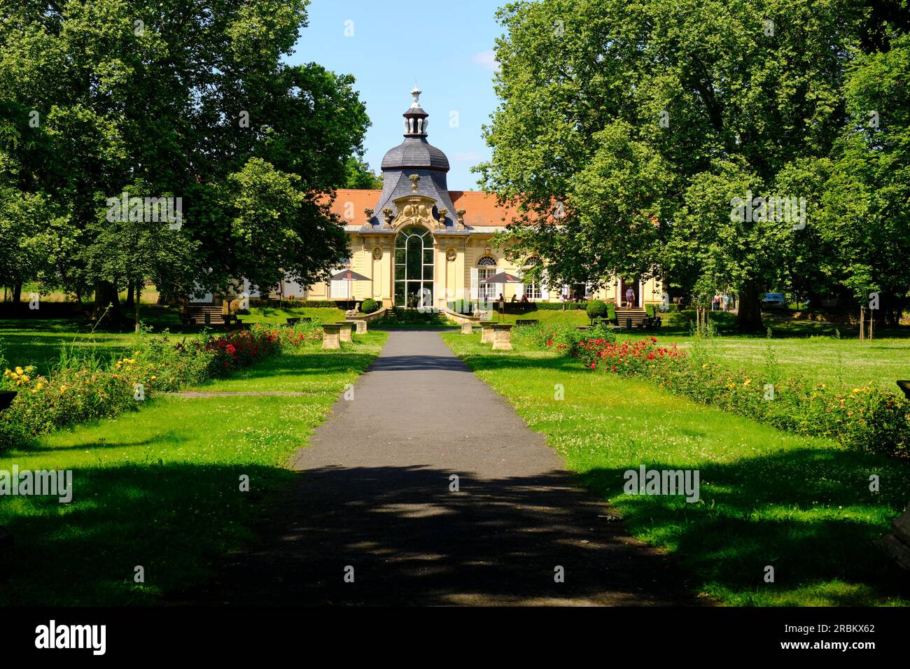 Park and Orangery in the town of Meuselwitz near Altenburg, Thuringia ...