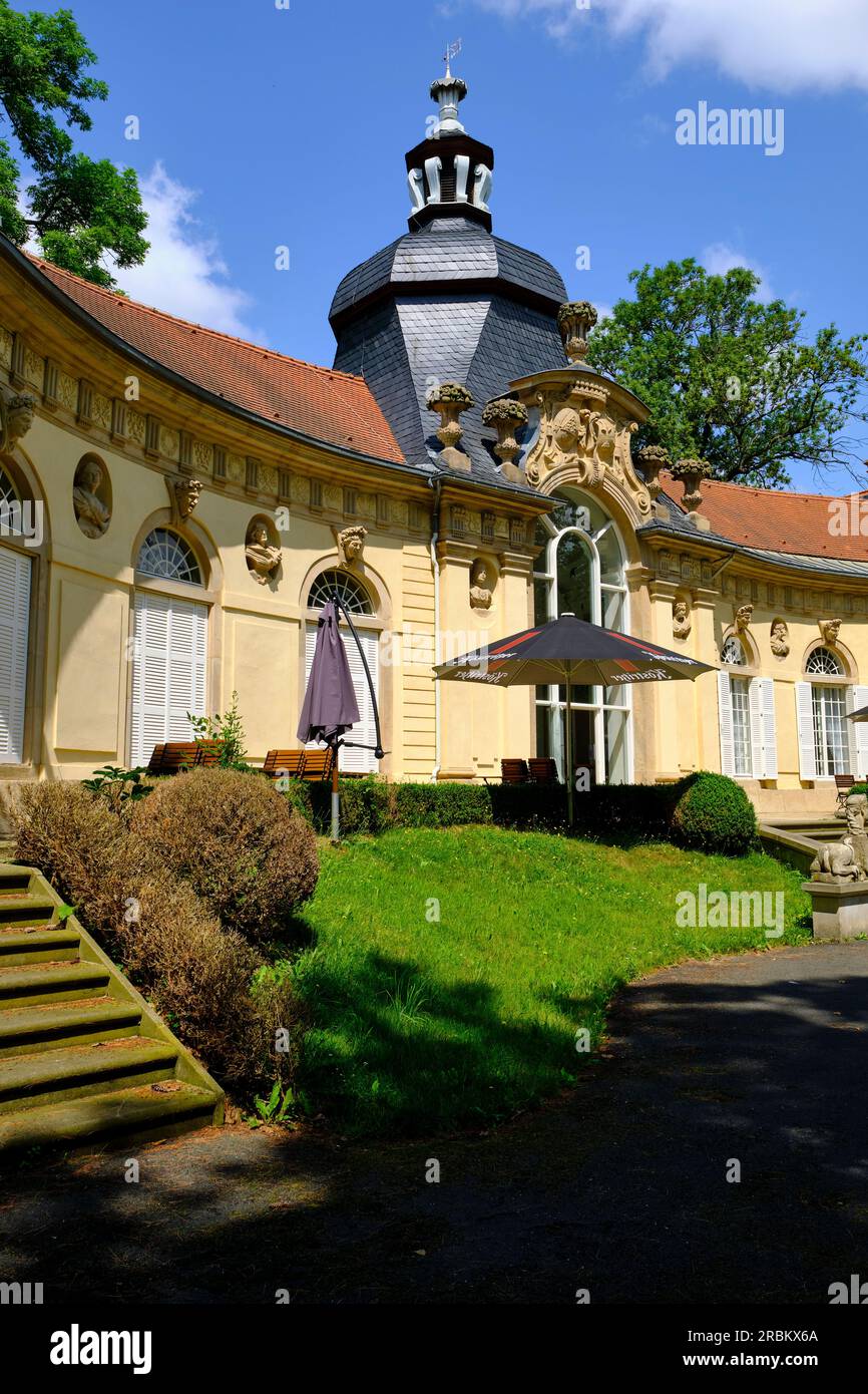 Park and Orangery in the town of Meuselwitz near Altenburg, Thuringia ...