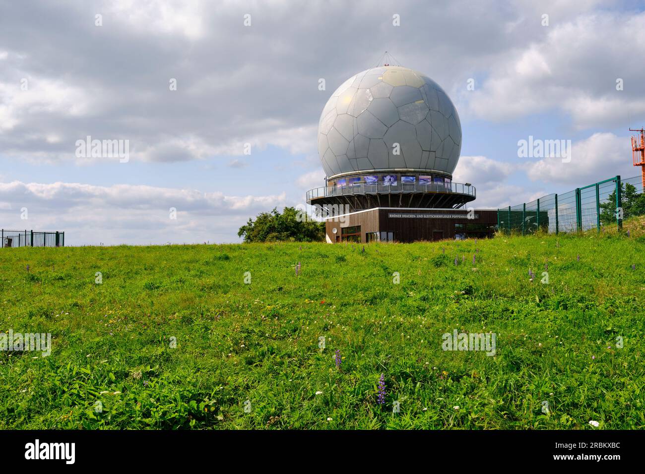 The Wasserkuppe, the highest mountain in the Rhön in autumn, Rhön ...