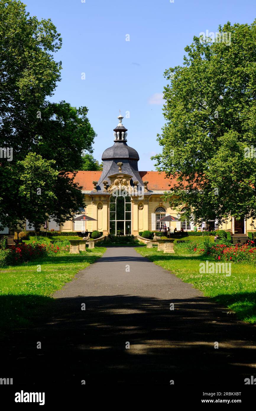 Park and Orangery in the town of Meuselwitz near Altenburg, Thuringia ...