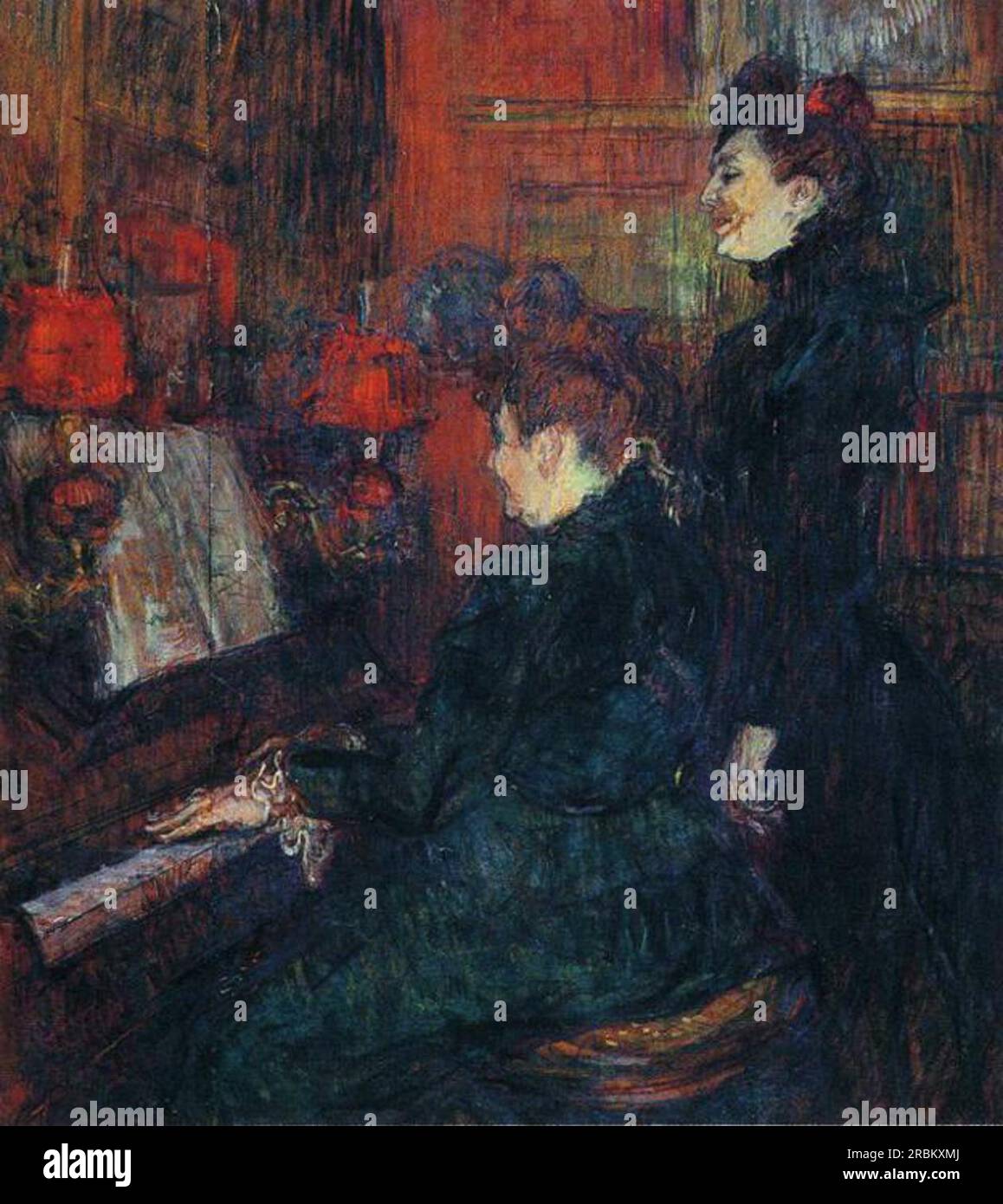The Singing Lesson. (The Teacher, Mlle.Dihau, with Mme.Faveraud) 1898 ...