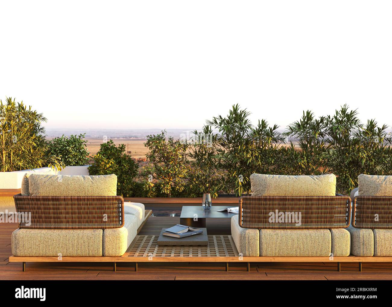 Design modern luxurious pool villa resort with landscape view, large ...