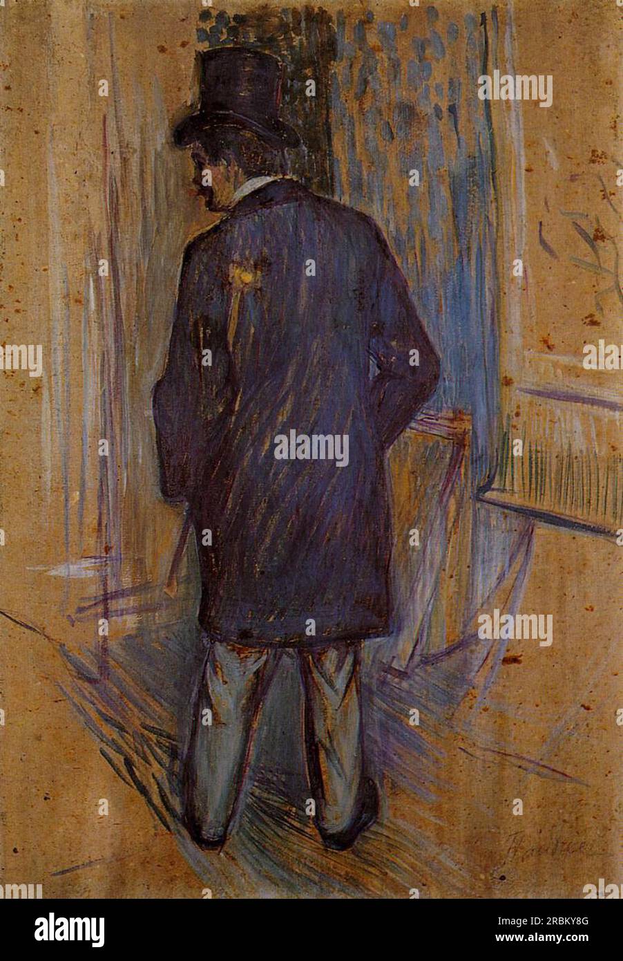Monsieur Louis Pascal from the Rear 1893 by Henri de Toulouse-Lautrec ...