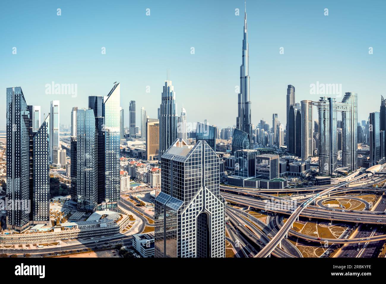 the skyline of dubai, uae Stock Photo - Alamy