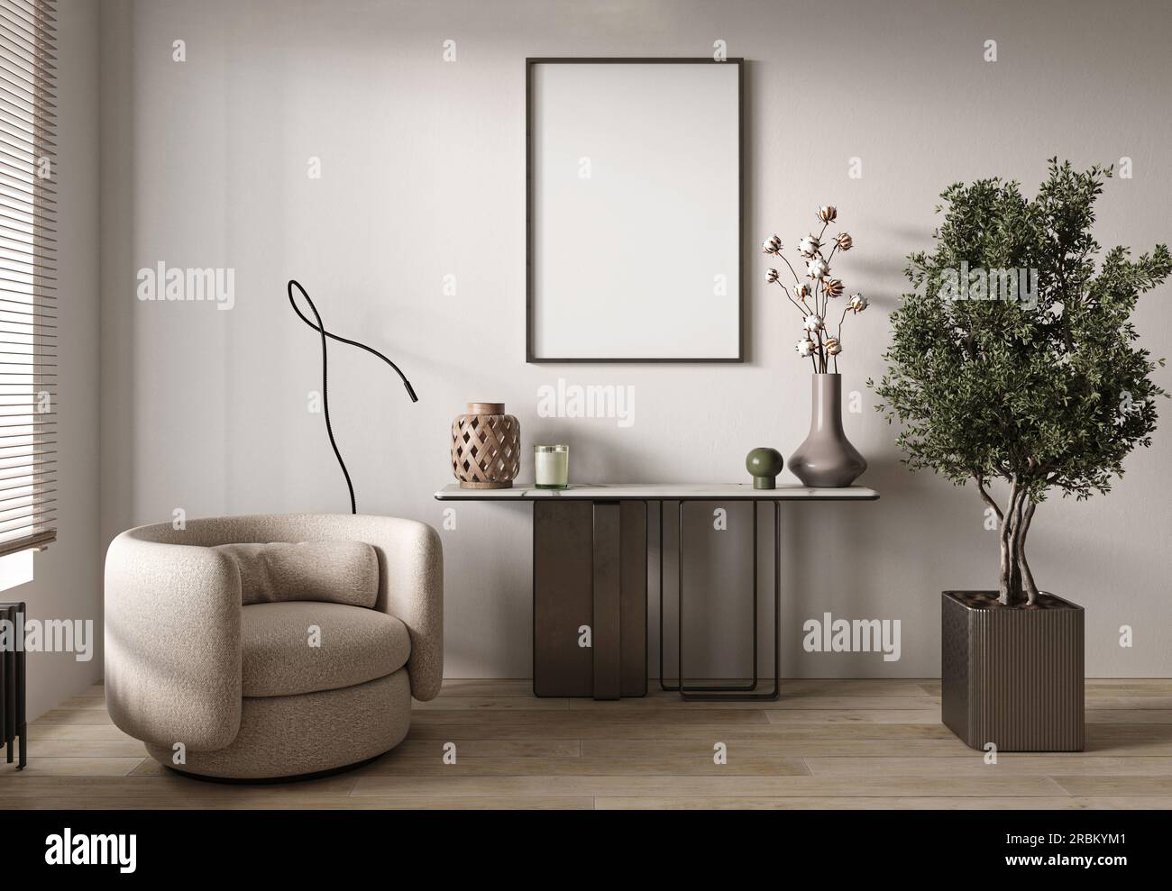 Simple Living Room Background