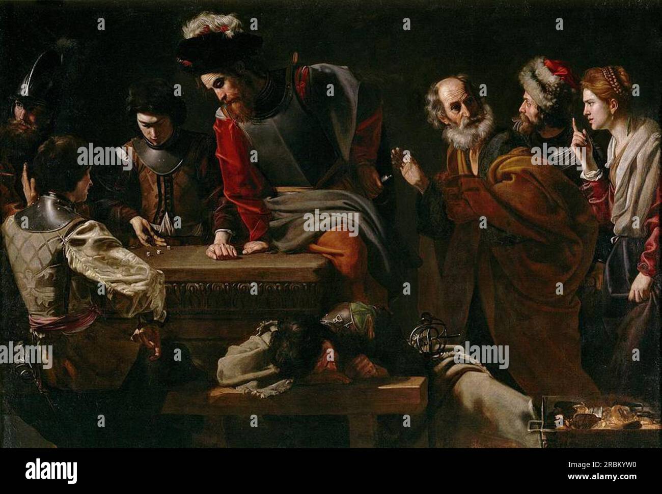 The Denial of St. Peter 1625 by Nicolas Tournier Stock Photo - Alamy