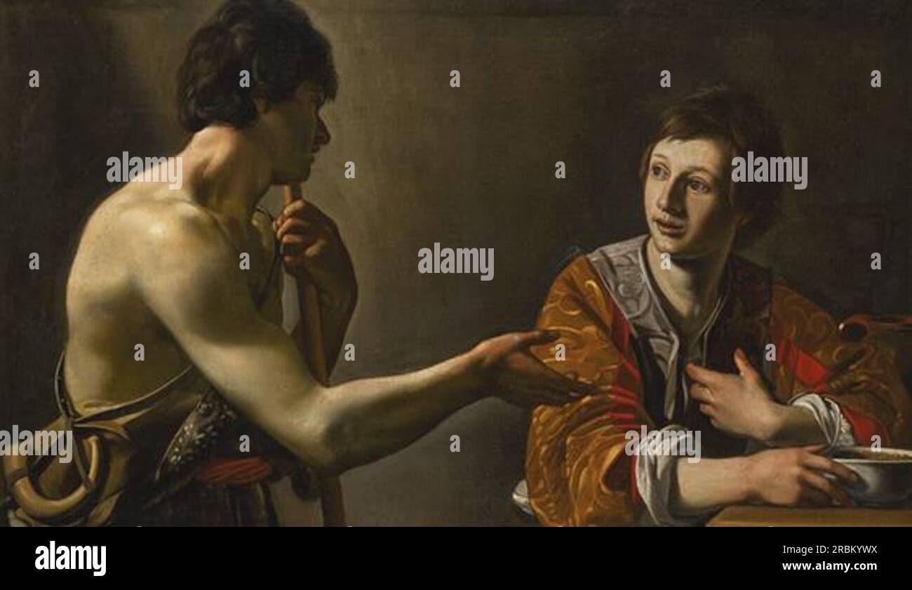 Esau selling his birthright to jacob for a pottage of lentils by ...