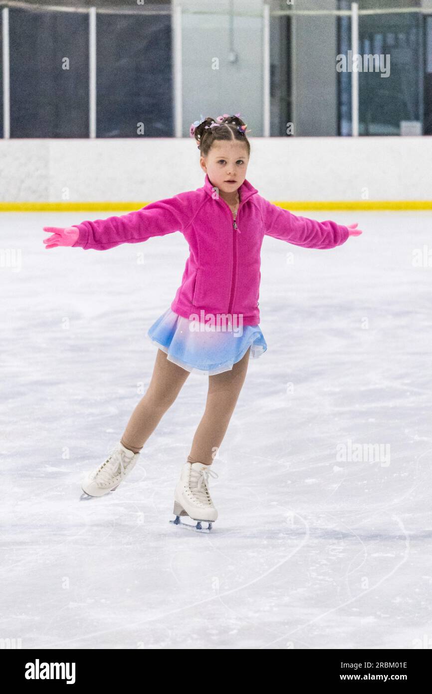 Figure skating practice Stock Photo - Alamy