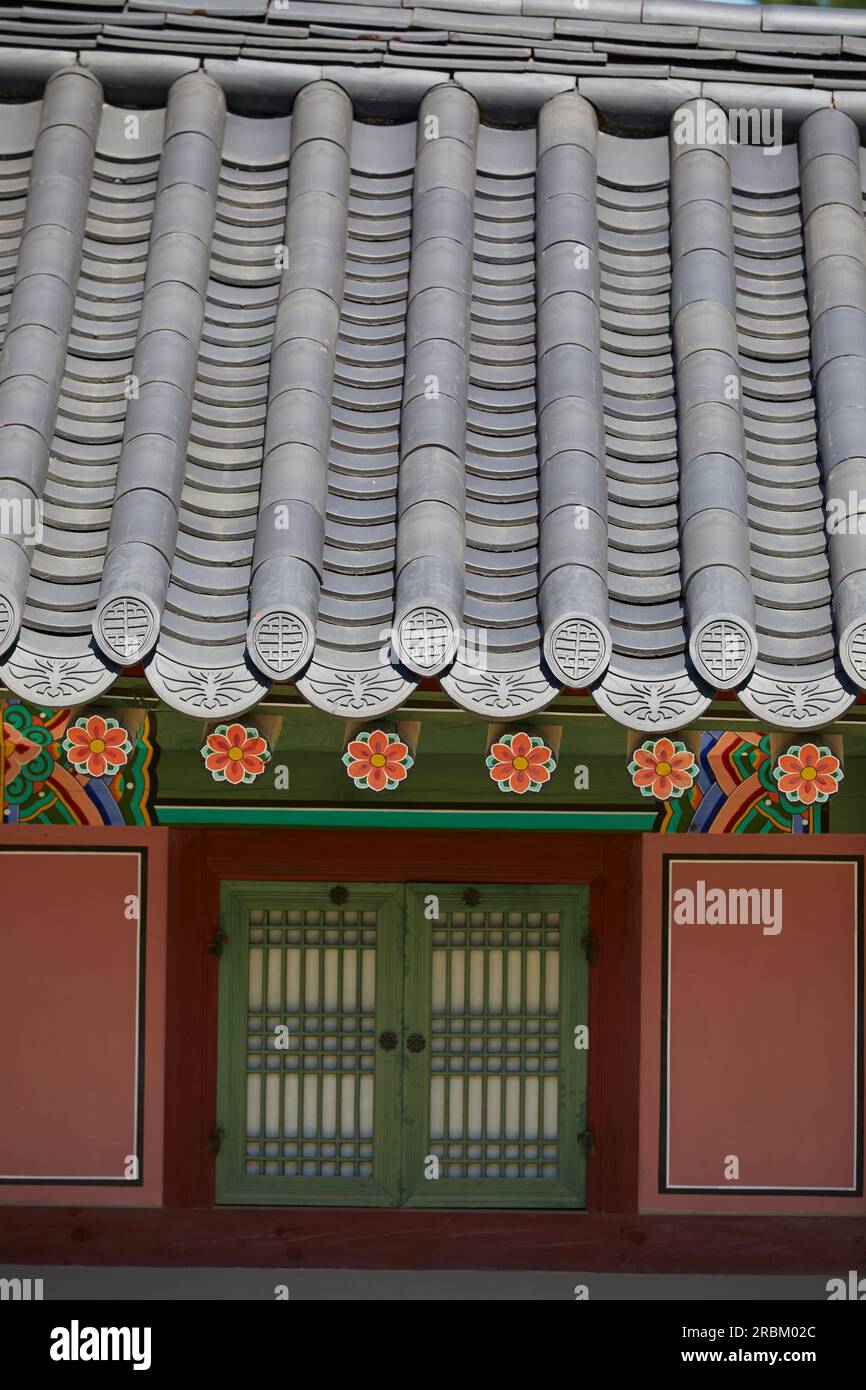 Korean traditional house, old palace, stone wall Stock Photo - Alamy