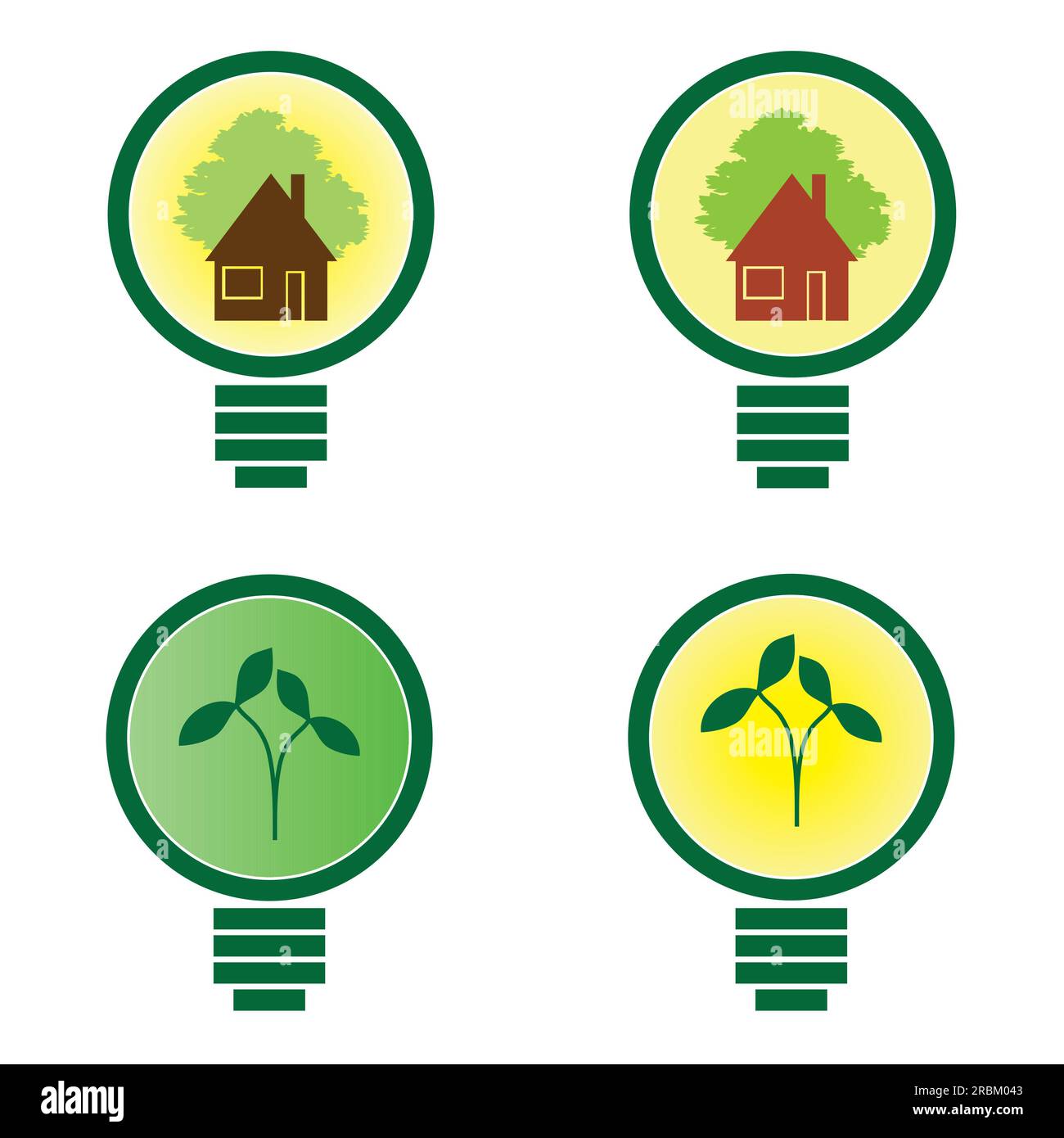 4 Light Bulb - environmental illustration vector Stock Vector Image ...
