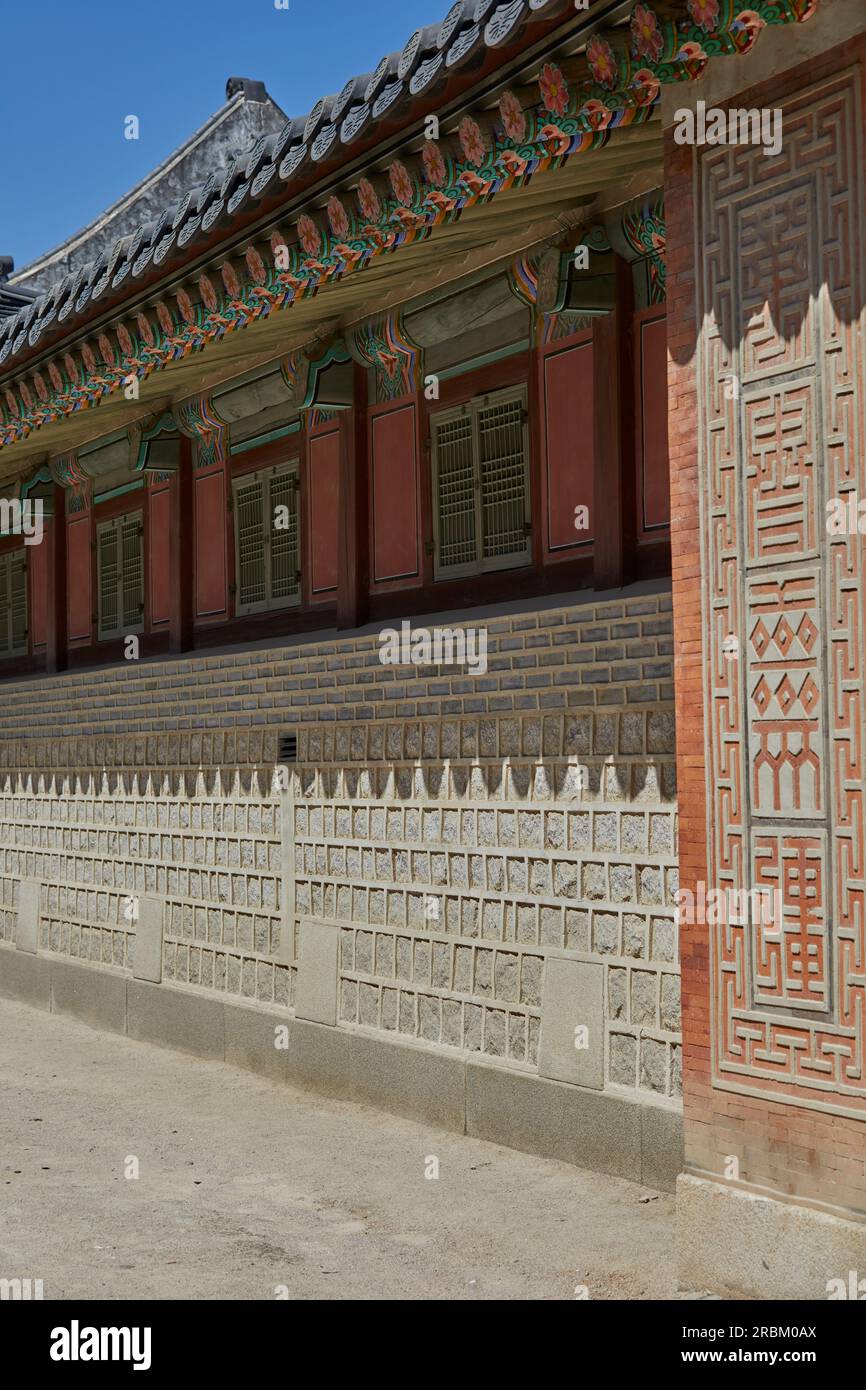 Korean traditional house, old palace, stone wall Stock Photo - Alamy