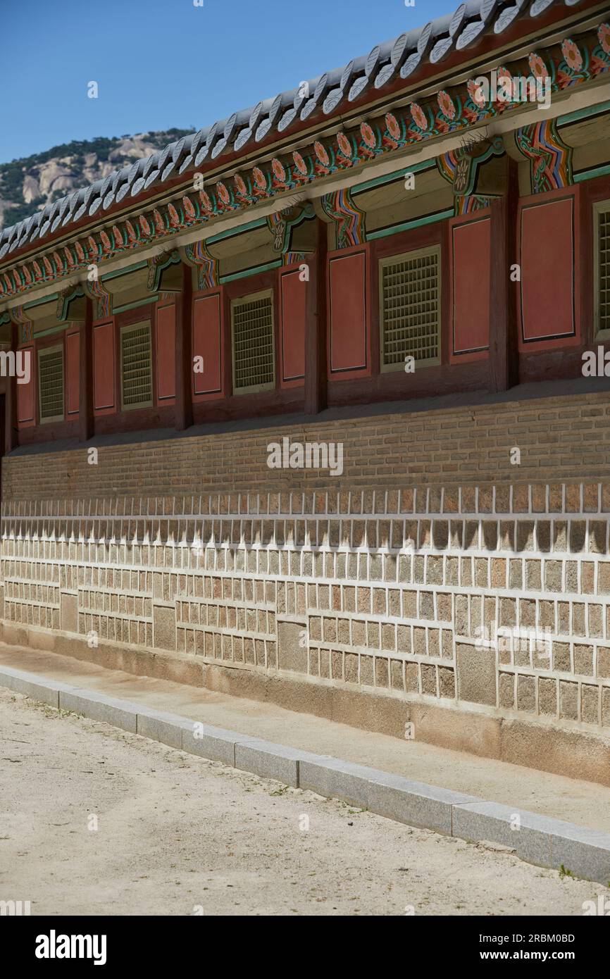 Korean traditional house, old palace, stone wall Stock Photo - Alamy