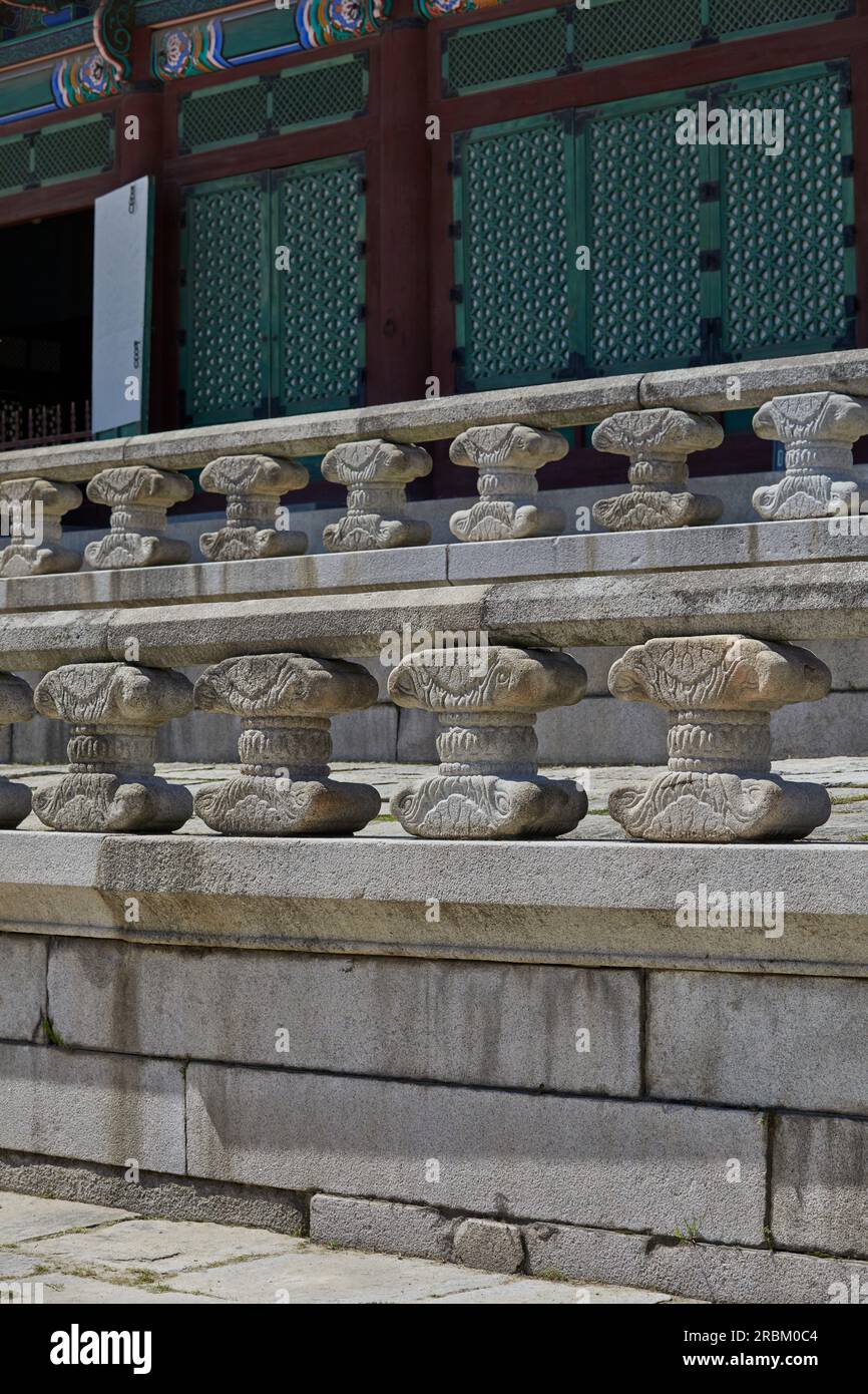 Korean traditional house, old palace, stone wall Stock Photo - Alamy