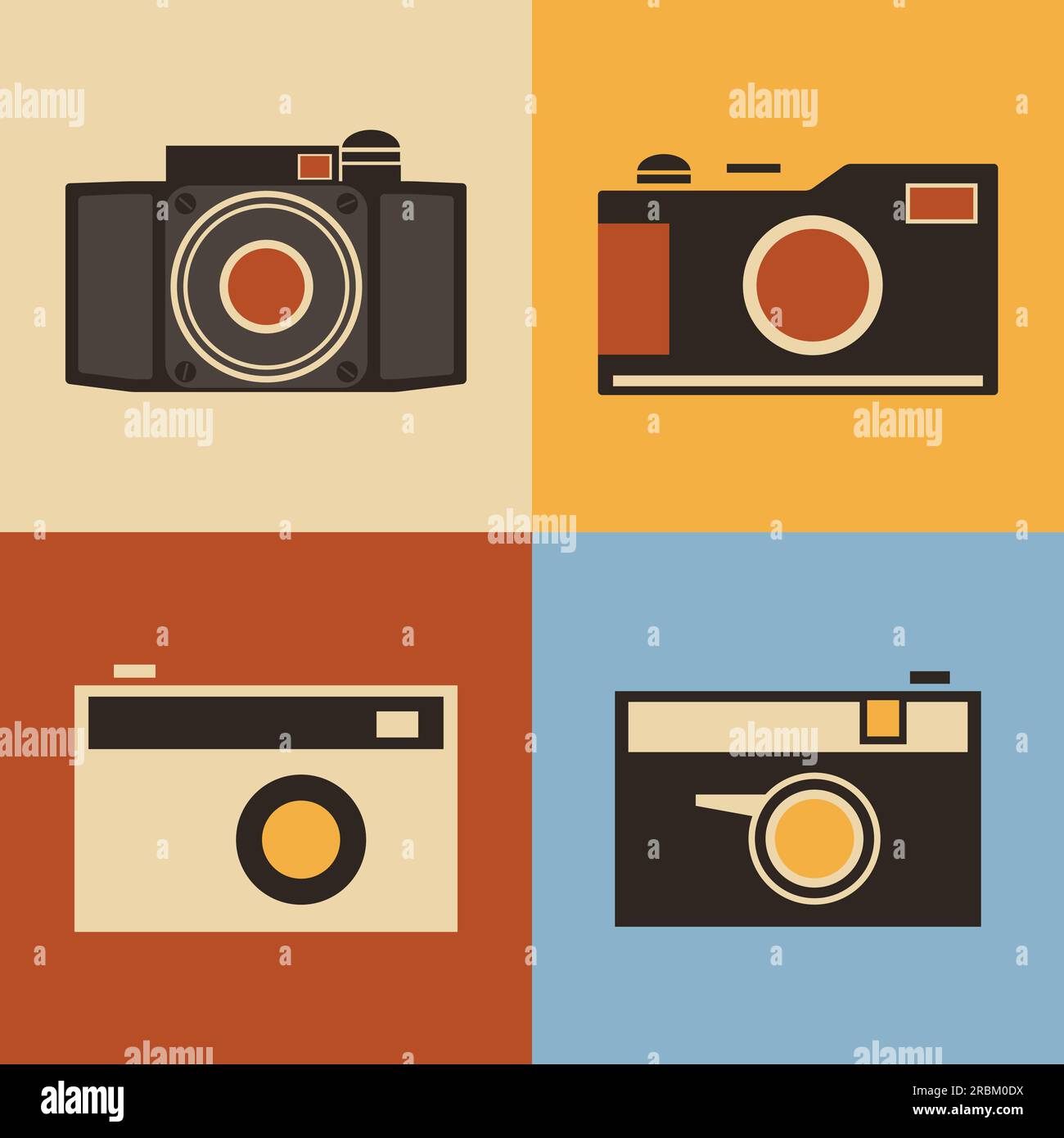 Retro Icons - Cameras Stock Vector Image & Art - Alamy